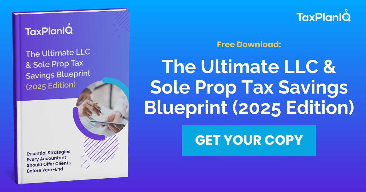 The Ultimate LLC & Sole Prop Tax Savings Blueprint (2025 Edition)
